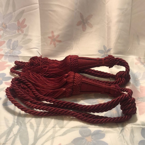 Accents | Curtain Tiebacks Holders Drapery Tassel Set Of 2 Rope Cord ...